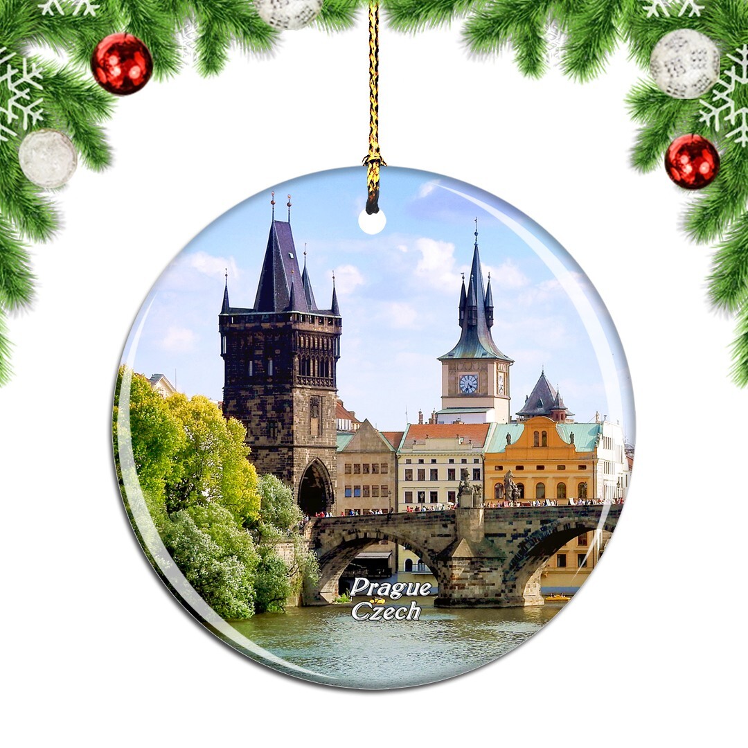 Czech Charles Bridge Prague Christmas ornament city travel souvenir | eBay