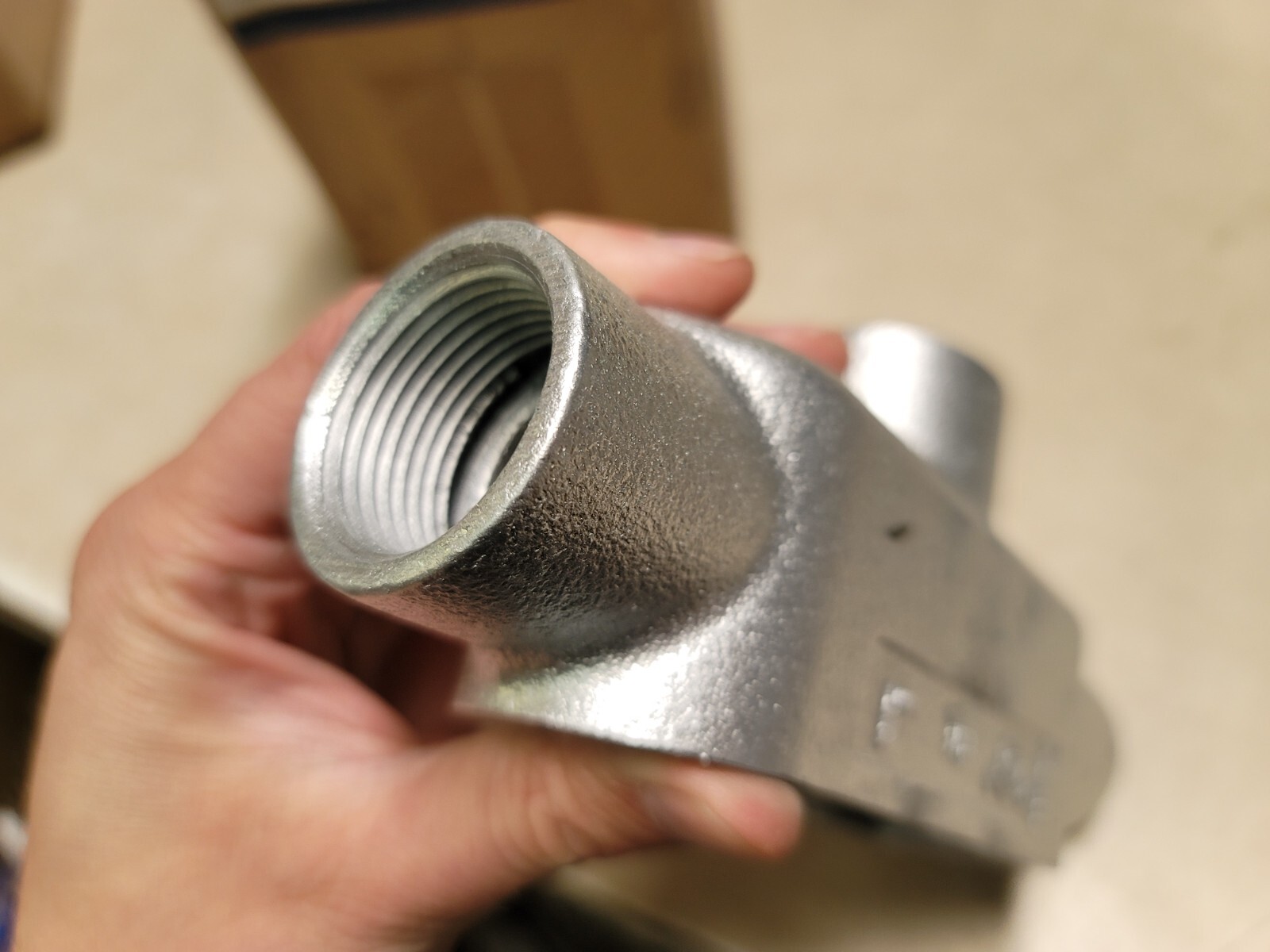 Box of 5 Topaz 1" inch Conduit Body Type YB TB3M Malleable Iron Zinc ...