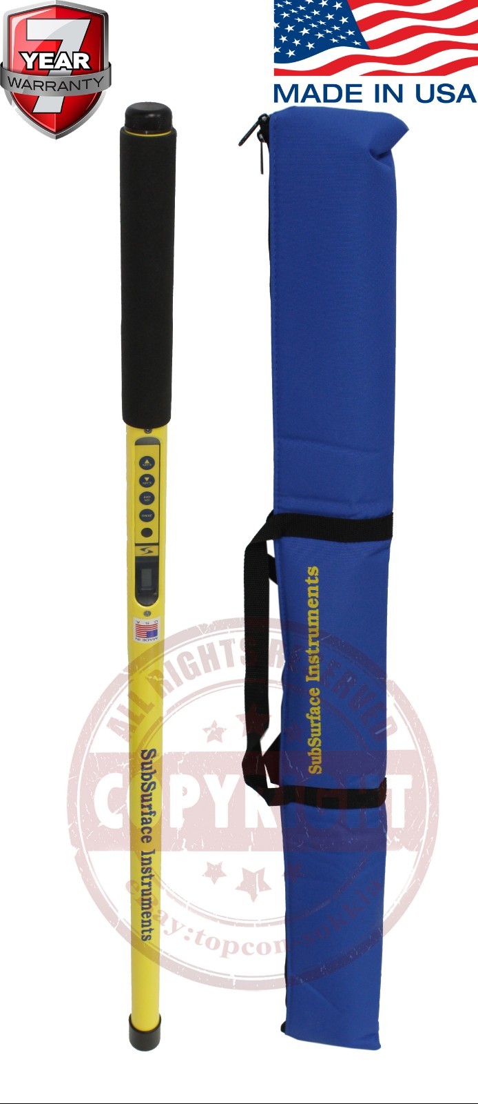 SUBSURFACE ML-3 SURVEYORS MAGNETIC LOCATOR,PIN FINDER,LEICA,TOPCON ...