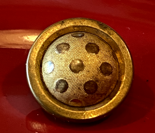 1830's rimmed Golden Age extra fine gilt back domed dotted top 5/8ths ...