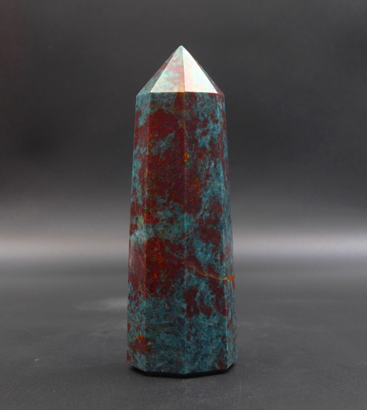 150MM Pink Ruby In Fuchsite Tower Crystal Healing Gemstone 8 Faceted ...