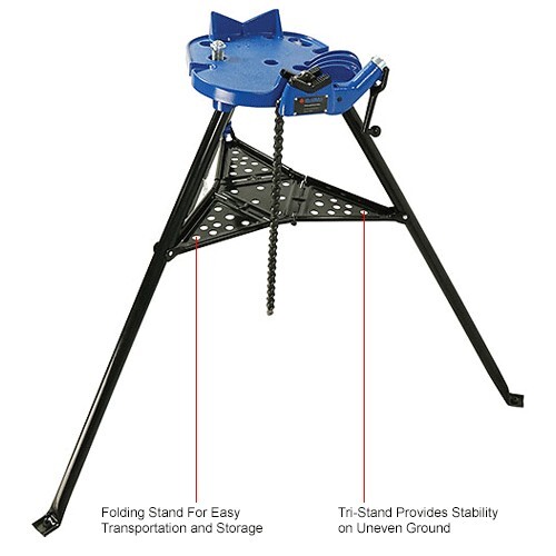 NEW! Tri-Stand Chain Vise, 1/2" - 6" Pipe Capacity!! | eBay