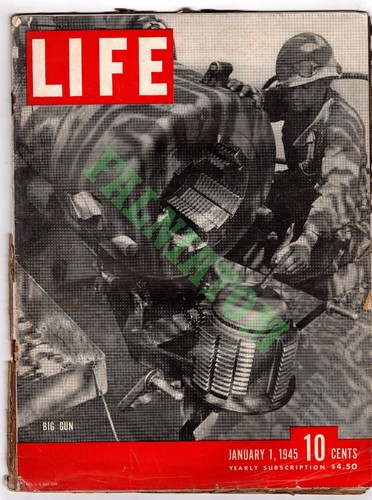 Life Magazine - WW2 - January 1, 1945 - Big Gun | eBay