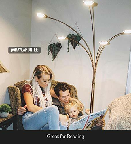 Arc Tree Floor Multi-Head Standing Lamp for Living Room with 5 ...