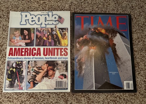 Twin Towers World Trade Center Magazines Sept 11 2001 People Mag Oct 1 ...