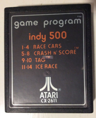 Indy 500 (Atari 2600, 1978) Game Cartridge Only | eBay
