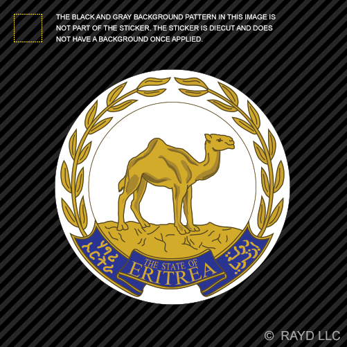 Eritrean Emblem Sticker Decal Self Adhesive Vinyl Eritrea flag ERI ER ...