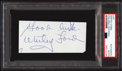 **Whitey Ford Signed Autographed Cut Encapsulated PSA/DNA** | eBay