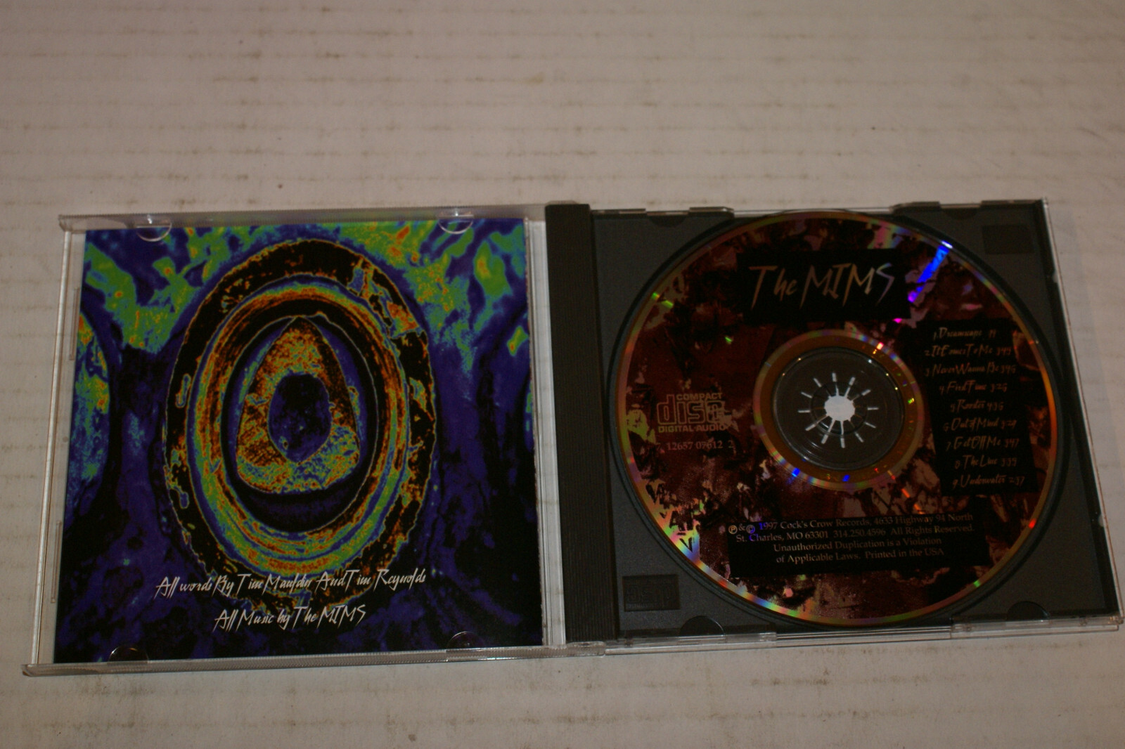 The Mims S/t Cd Rare St Louis Mo Indie Rock 1997 Private Pressing Cocks ...