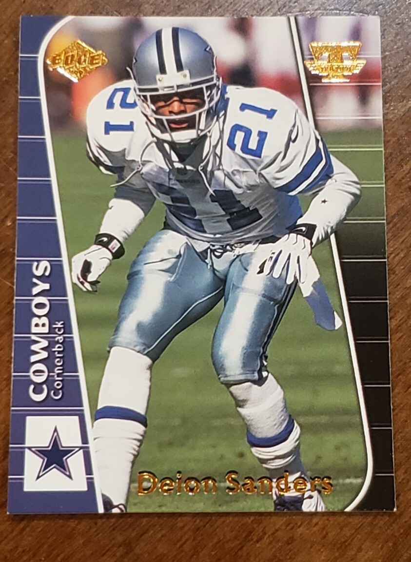 DEION SANDERS (Dallas Cowboys)1999 COLLECTOR'S EDGE TRIUMPH CARD #T89 ...