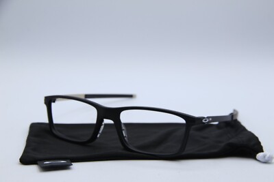 NEW OAKLEY OX8050-0157 PITCHMAN SATIN BLACK AUTHENTIC EYEGLASSES W/CASE ...