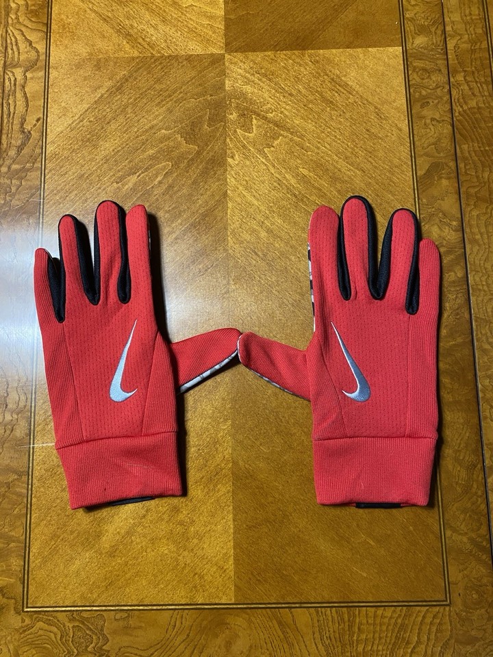 Nike NCAA Ohio State Buckeyes, Size Large Scarlet & Grey Gloves | eBay