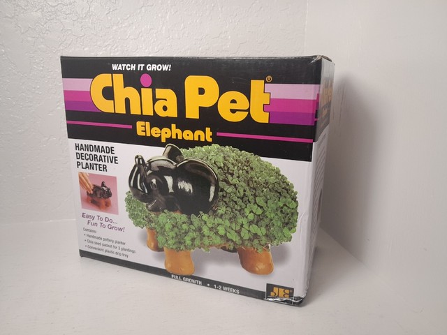 Vintage Chia Pet Elephant Decorative Pottery Planter for sale online | eBay