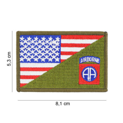 82Nd AIRBORNE AA Division US Army Half Flag Patch Aufnäher Vietnam WK2 ...