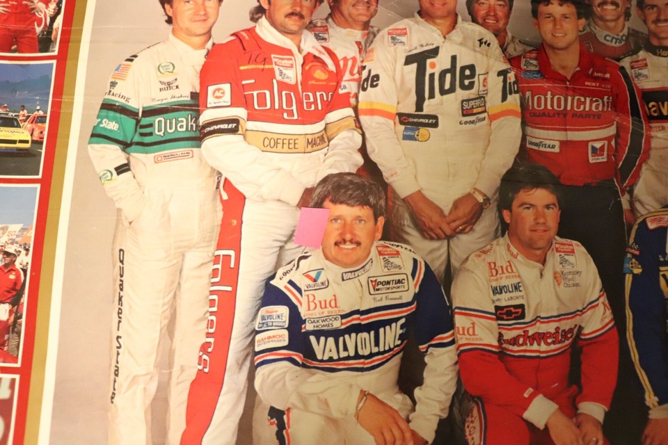 TIM RICHMOND Rare nascar winston cup poster recalled WEE WEE OUT JOKE ...