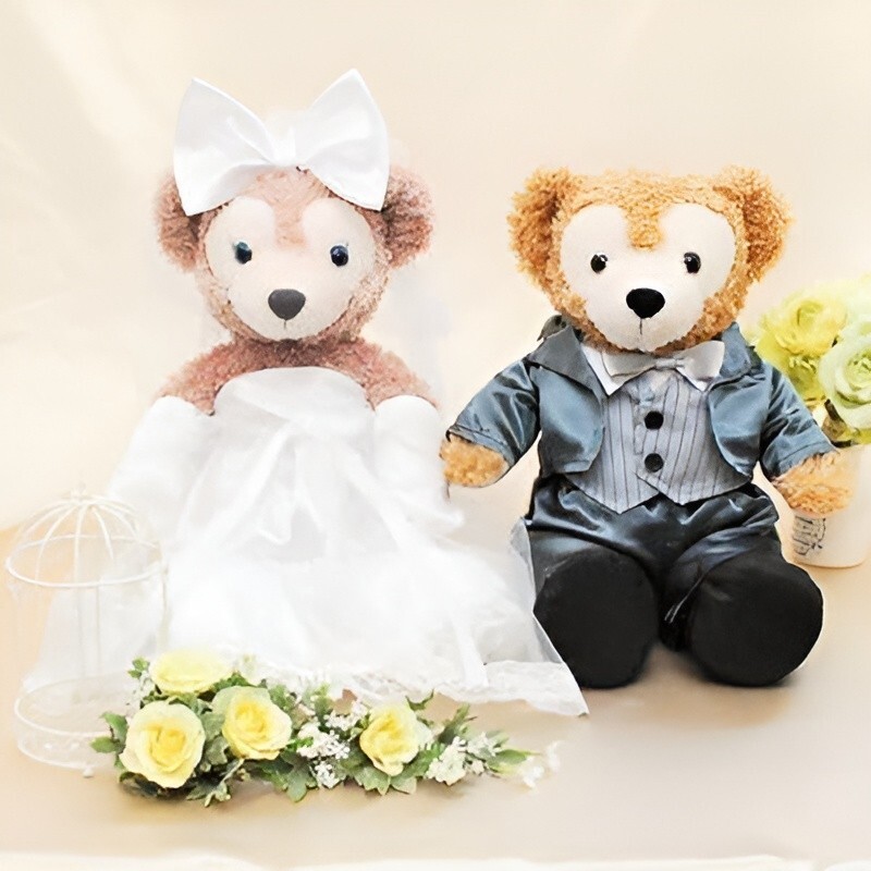 Disney Duffy & Shellie Mae Wedding Doll Costume Set Handmade Polyester ...
