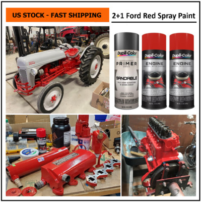 Ford Red Farm Equipment Implement Tractors Trailers Lawn Mower Spray ...