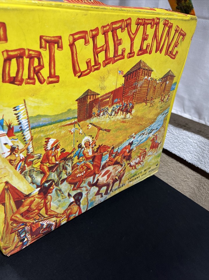 Vintage -Ideal - Fort Cheyenne, Carry All Case, With Action Figures ...