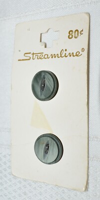Streamline Green Round 2-Hole Buttons On Card | eBay