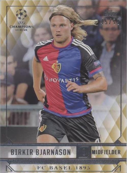 2016-17 Topps UCL Showcase - Birkir Bjarnason #61 Gold /99 (RC) for ...