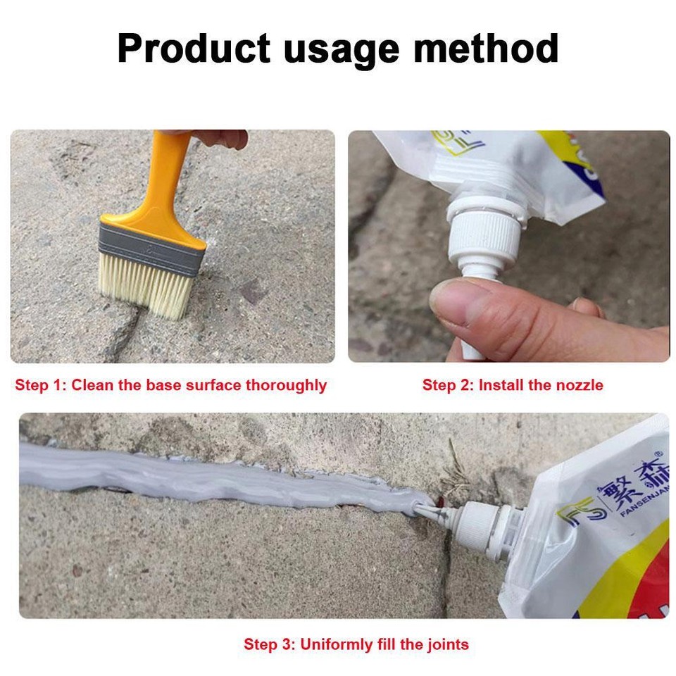Self-flowing Caulking Glue Waterproof Material to Fill Cement Cracks ...