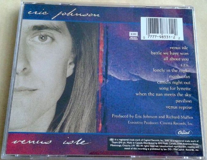 ERIC JOHNSON-VENUS ISLE-CD-(Fusion, Guitar Virtuoso, Instrumental Rock ...