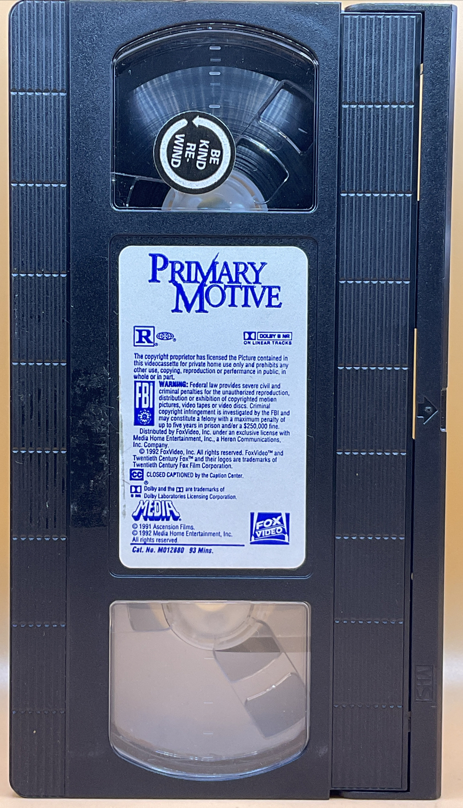 Primary Motive VHS 1992 Justine Bateman **Buy 2 Get 1 Free** | eBay