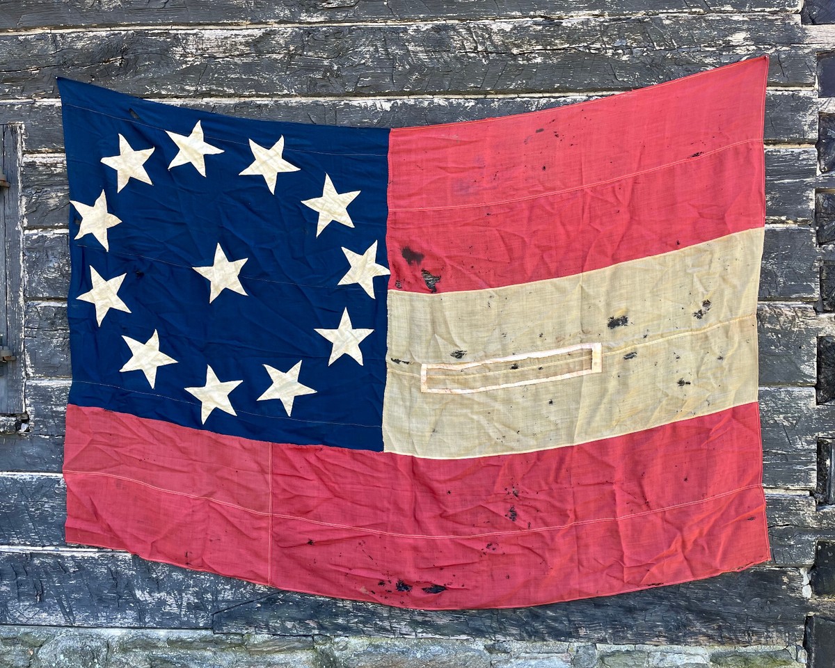 Authentic Confederate Battle Flag Image Of Confederate Battle Flag Of