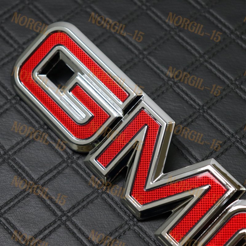 Red Rear Liftgate Emblem Badge For GMC Sierra Yukon Canyon C1500 C2500 ...