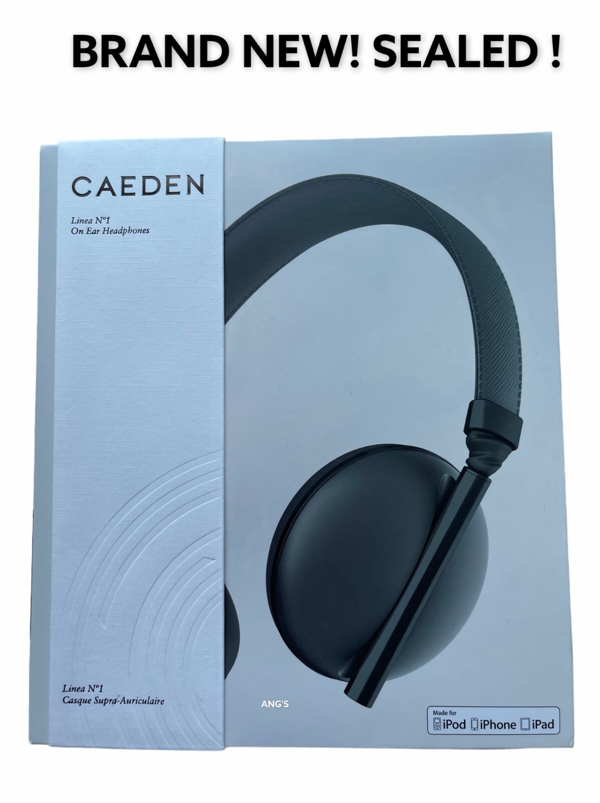 Caeden Linea No1 On-ear Carbon Gunmetal Wired Headphones for sale ...