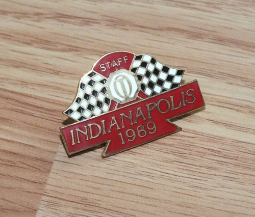 Red & Black Gold Tone Indianapolis 1989 Collectible Staff Optimist Pin ...