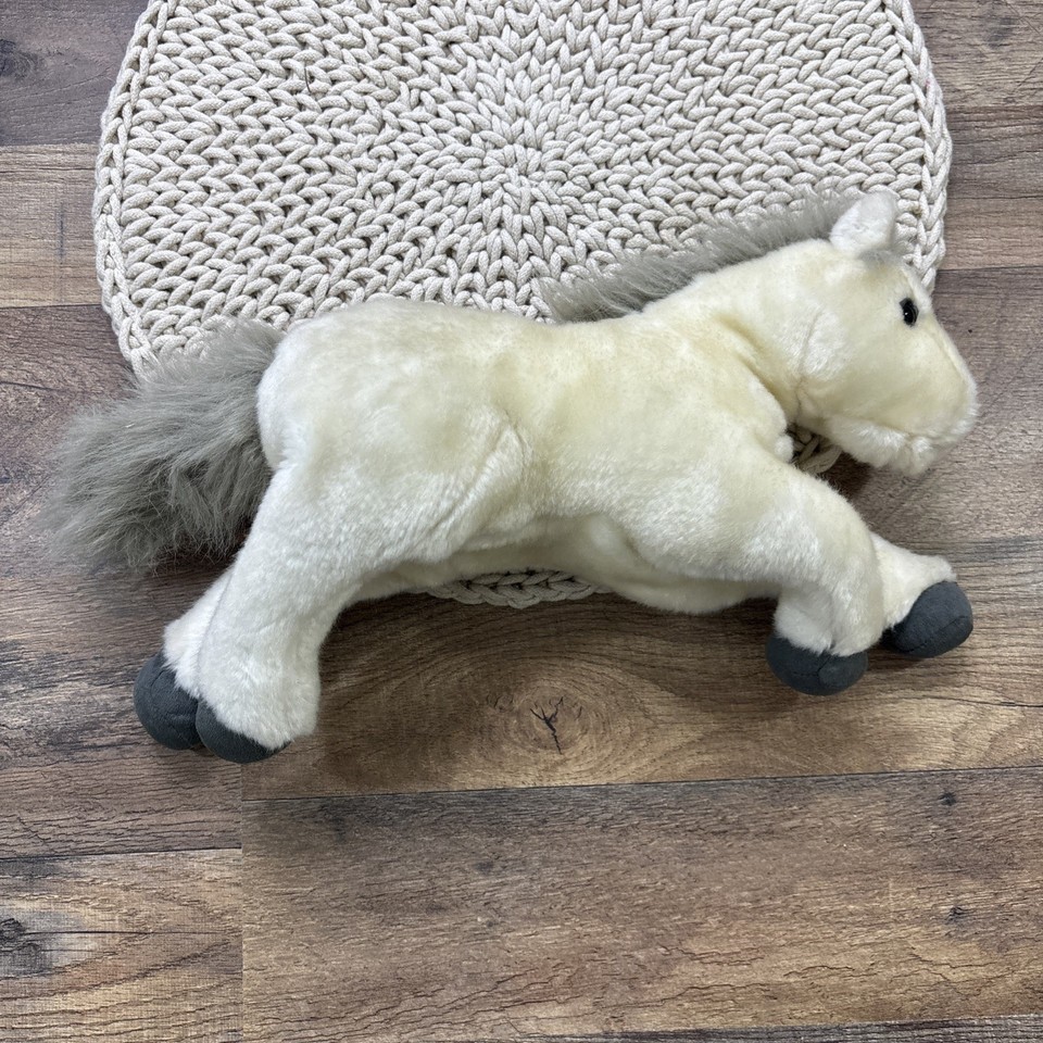 Breyer Pony Horse Plush White & Gray Soft Stuffed Animal 11” | eBay
