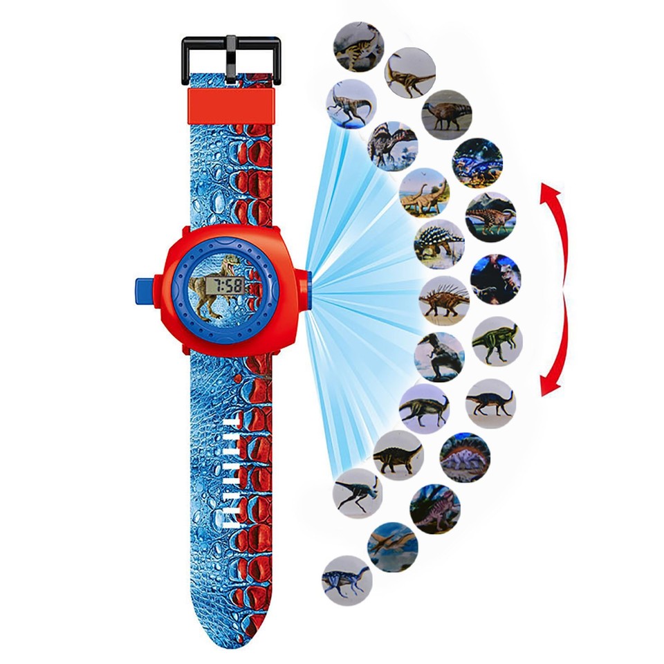 Children Projector Watch 24 Pattern Dinosaur Projector With Plastic ...