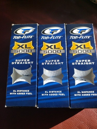 Top Flight XL 5000 super straight Golf Balls 3packs 9 Balls ...