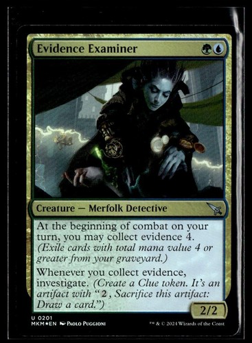 2024 MTG MKM Evidence Examiner U Foil Creature #201 | eBay