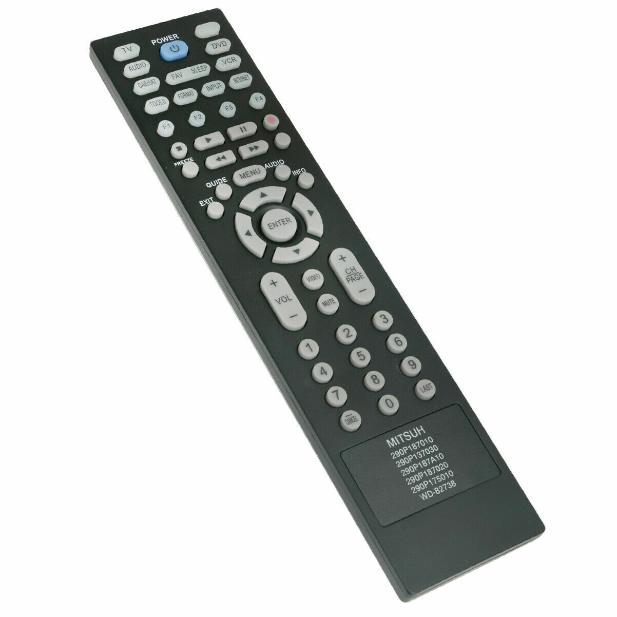 New 290P187010 290P137030 Replacement Remote for MITSUBISHI TV LT-40164 ...