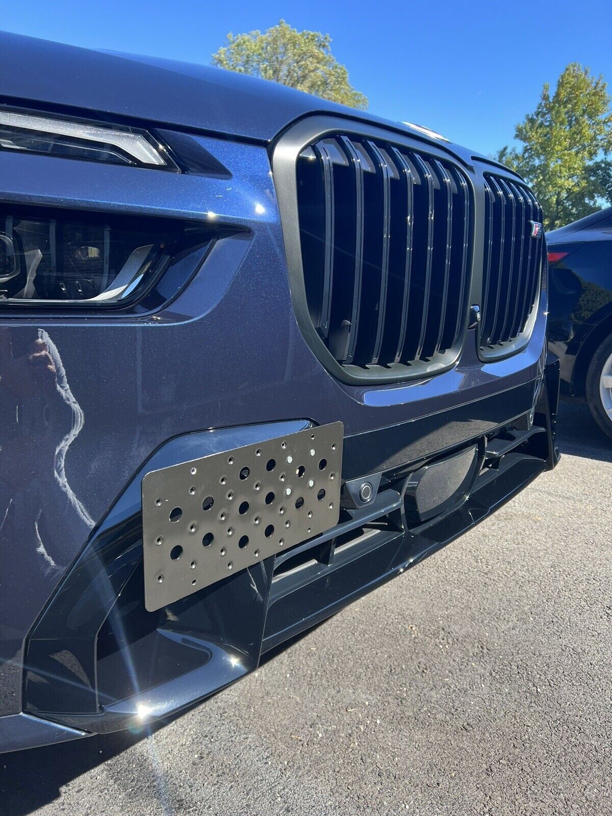 Front Bumper Tow Hook License Plate Tag Mount Bracket For BMW X7 M 2023 ...