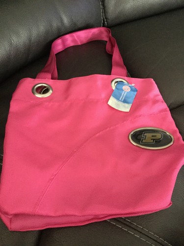 Little Earth Bright Pink Tote Bag Purdue Logo | eBay