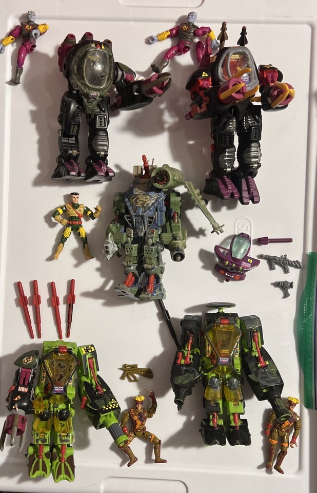 Vintage Lot Loose Exo Squad Action Figures Vehicles And Accessories 90s ...