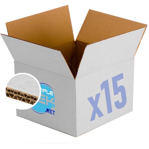 Box Carton White Reinforced A Double Wave 535 X 490 X 15 | eBay