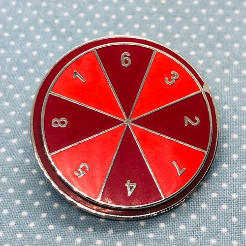 Custom 1-8 Number Picker Spinning Wheel Lapel Pin - for Games | eBay