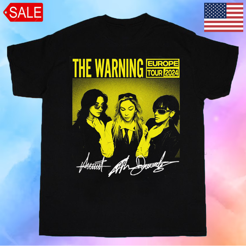The Warning band Europe Tour 2024 Members Signed T-Shirt All Size | eBay