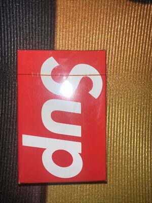 Supreme RED “SUP” Playing Cards | eBay