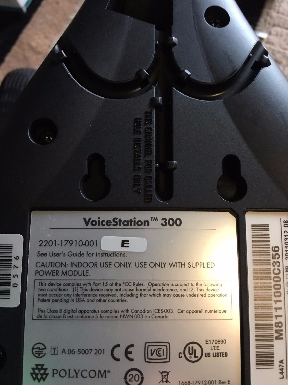 Polycom VoiceStation 300 Conference Phone 2201-17910-001 Including ...