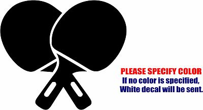 Table Tennis Ping Pong Decal Sticker JDM Funny Vinyl Car Window Bumper ...