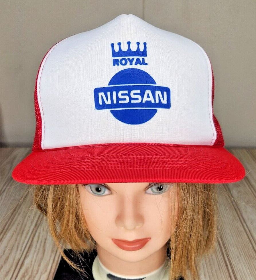 vtg 80s Royal Nissan Mesh Snapback Work YA Hat Cap Tr… - Gem