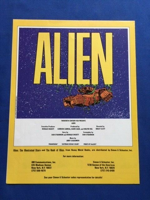 ALIEN: PROMOTIONAL POSTER | eBay