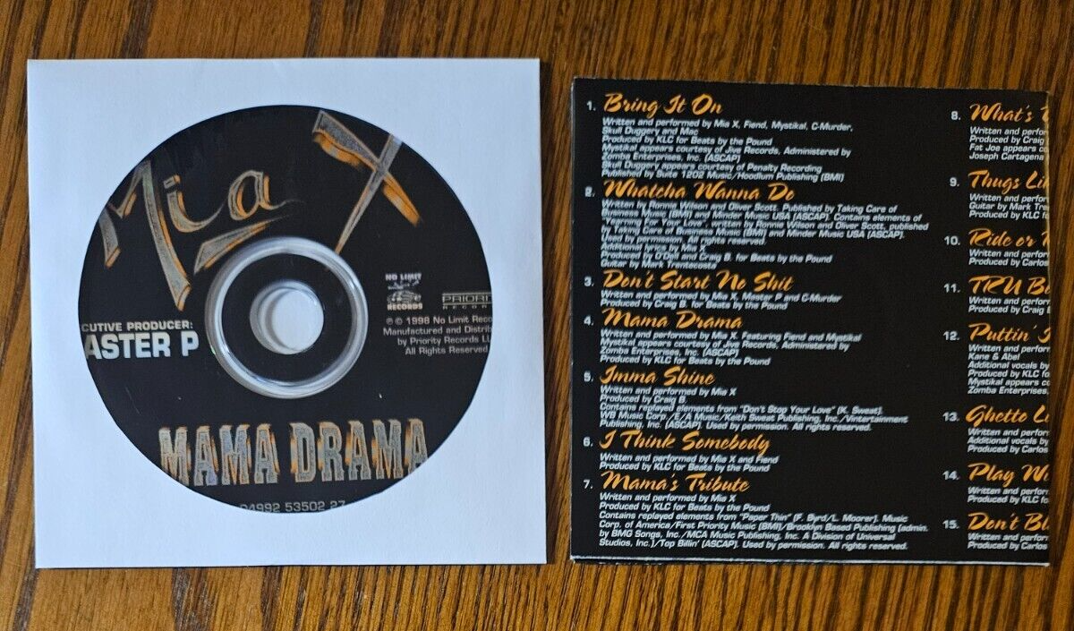 Mia X - Mama Drama CD + Front Booklet Insert -See Pics/Description | eBay