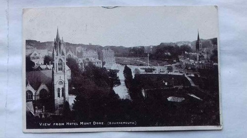 Antique postcard 1908 Westbourne Bournemouth Dorset posted to Downton ...
