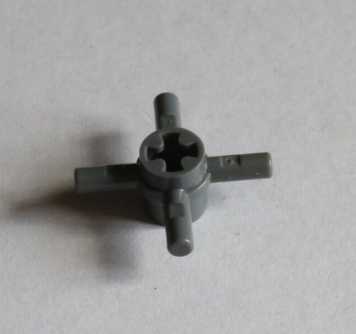 LEGO 1 Dark Blu Grey Technic Axle Connector Hub with 4 Bars and Pin ...